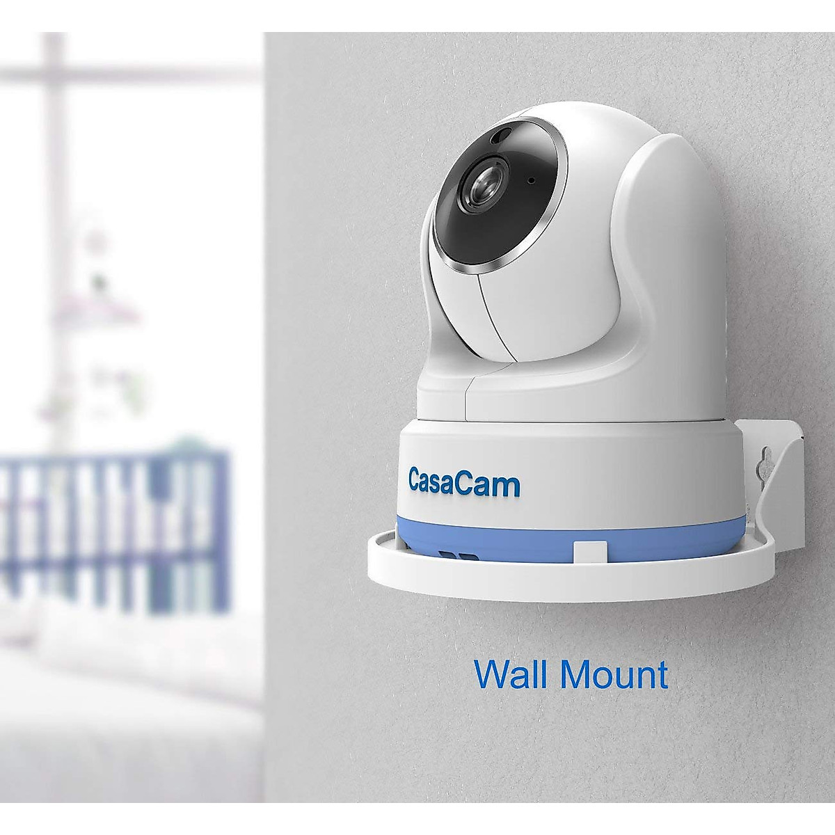 CasaCam BC200 Digital Wireless HD Pan & Tilt Baby Camera, Add-on Camera BM200, Two-Way Audio, Night Vision, Temperature Monitoring, Night Light and Lullabies