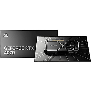 NVIDIA GeForce RTX 4070 Founder's Edition (FE) Graphics Card - Titanium and Black (900-1G141-2544-000)