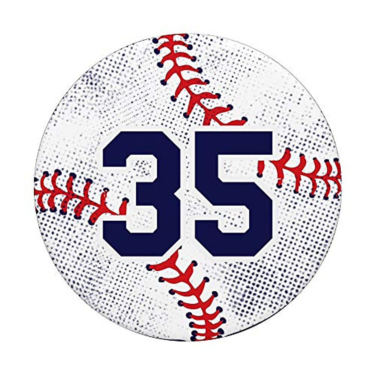 Baseball Number 35 Player Uniform 35th Birthday Blue Zx