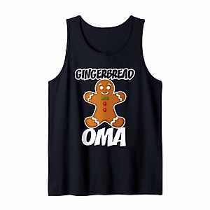 Gingerbread Oma Christmas Stocking Stuffer Tank Top
