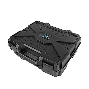 CASEMATIX Wireless Microphone System Hard Case Compatible with 12 Sennheiser, Shure Mic, Nady, AKG or VocoPro Microphones and More Handheld Transmitter Mics, Case Only