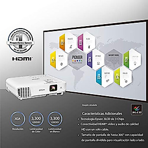 Epson Home Cinema 760HD 3,300 lumens color brightness (color light output) 3,300 lumens white brightness (white light output) HDMI built-in speakers 3LCD projector