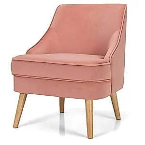 SDQF Single Sofa w/Wood Legs, Pink Sofa Sofa Bed Sofas for Living Room Living Room Furniture Floor Sofa Furniture for Living Room Sofa Bed Couch Fold Out Couch Bed