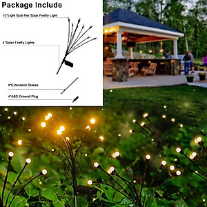 Solar Mushroom Garden Lights for Outside - 30Pcs 21.3 FT 8 Modes Mushroom Night Lights, Waterproof & Energy-Saving Outdoor String Lights Solar Light for Garden Patio Yard Christmas Decor (Yellow-4pc)