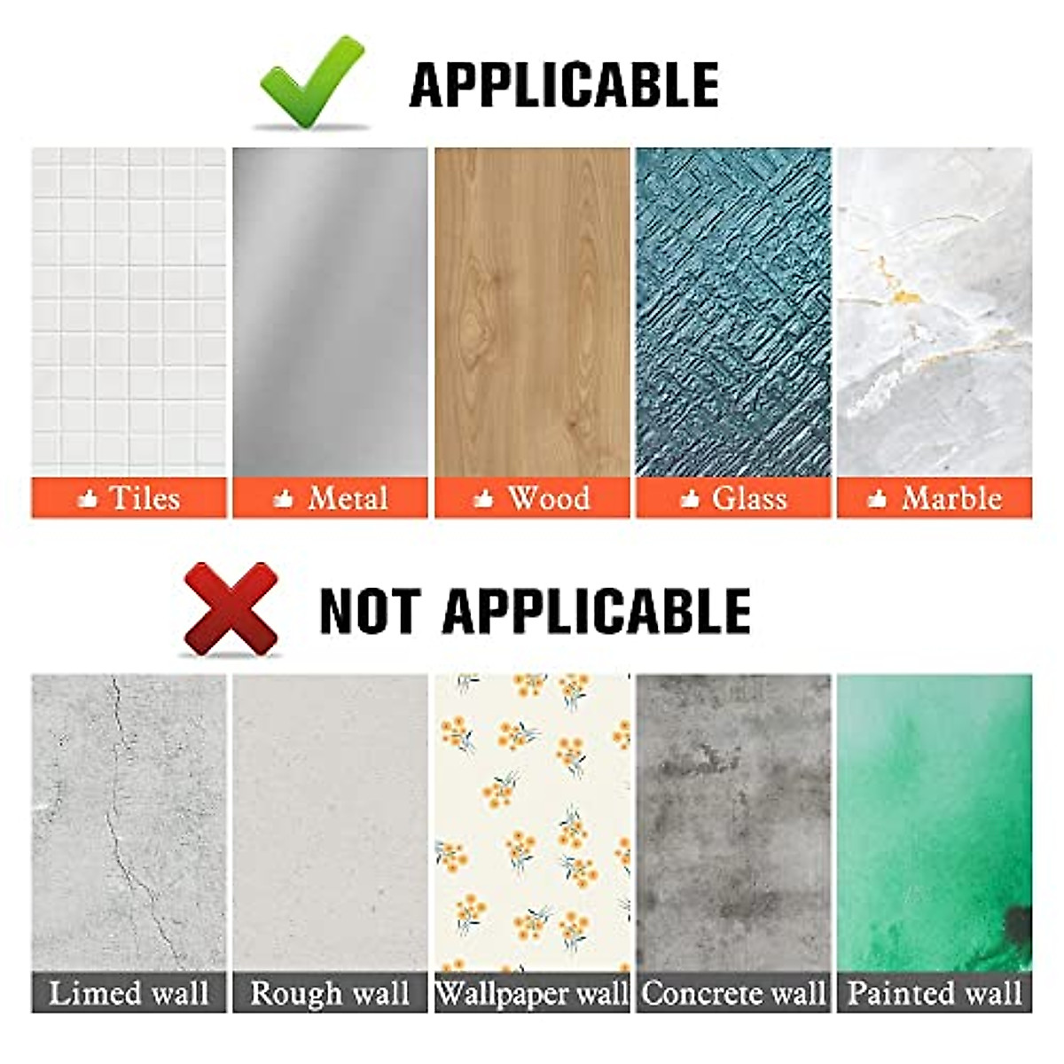 6 Pack Heavy Duty Under Cabinet Utensil Holder Hanger Hook, 360 Degrees Rotating Folding Hook Self Adhesive Hook Utensil Rack with 6 Hooks for Bathroom, Kitchen and Home （White）