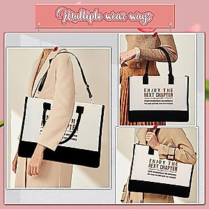 GevGuxLuo Retirement Gifts for Women 2024, Coworker Gifts Going Away Gift Leaving Gift Farewell Gift for Coworker Colleague Boss Leader Friends -Funny Tote Bag Gift for Coworker