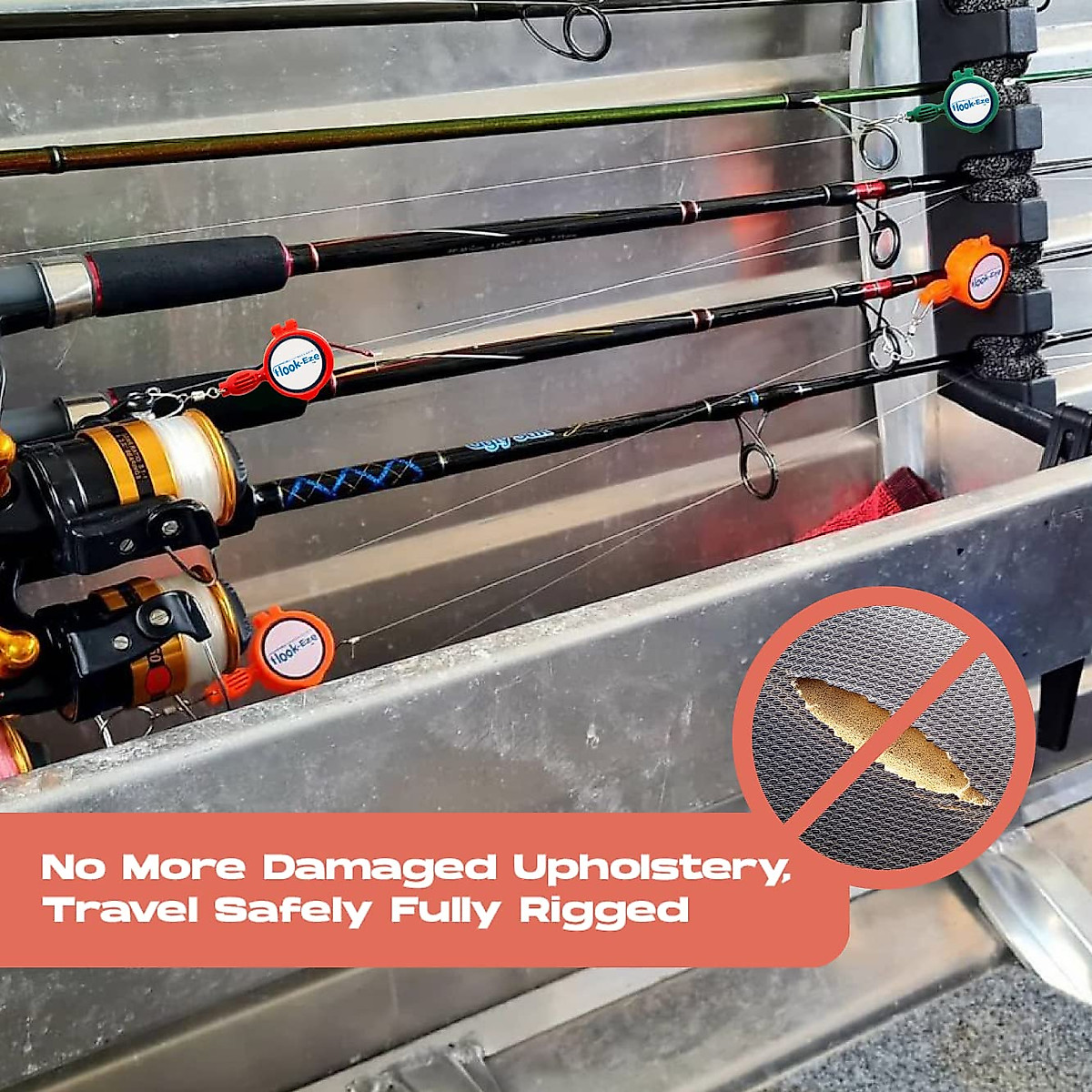 HOOK-EZE Fly Fishing Accessories - Fishing Knot Tying Tool for Tying Fishing Line to Hooks - Fishing Gear and Equipment, Gadget to Tie Knots Quick and Easy - Fishing Gifts for Men - Orange