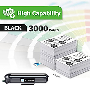 Aztech Compatible TN227BK TN-227BK Toner: Cartridge Replacement for Brother TN227 TN227BK TN223BK TN-223BK MFC-L3750CDW MFC-L3770CDW HL-L3290CDW HL-L3270CDW HL-L3230CDW L3210CW Printer (Black, 1-Pack)