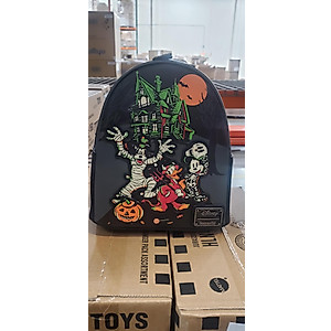 Disney 100 Halloween Trick or Treaters Glow-in-the-Dark Mini-Backpack - Entertainment Earth Exclusive