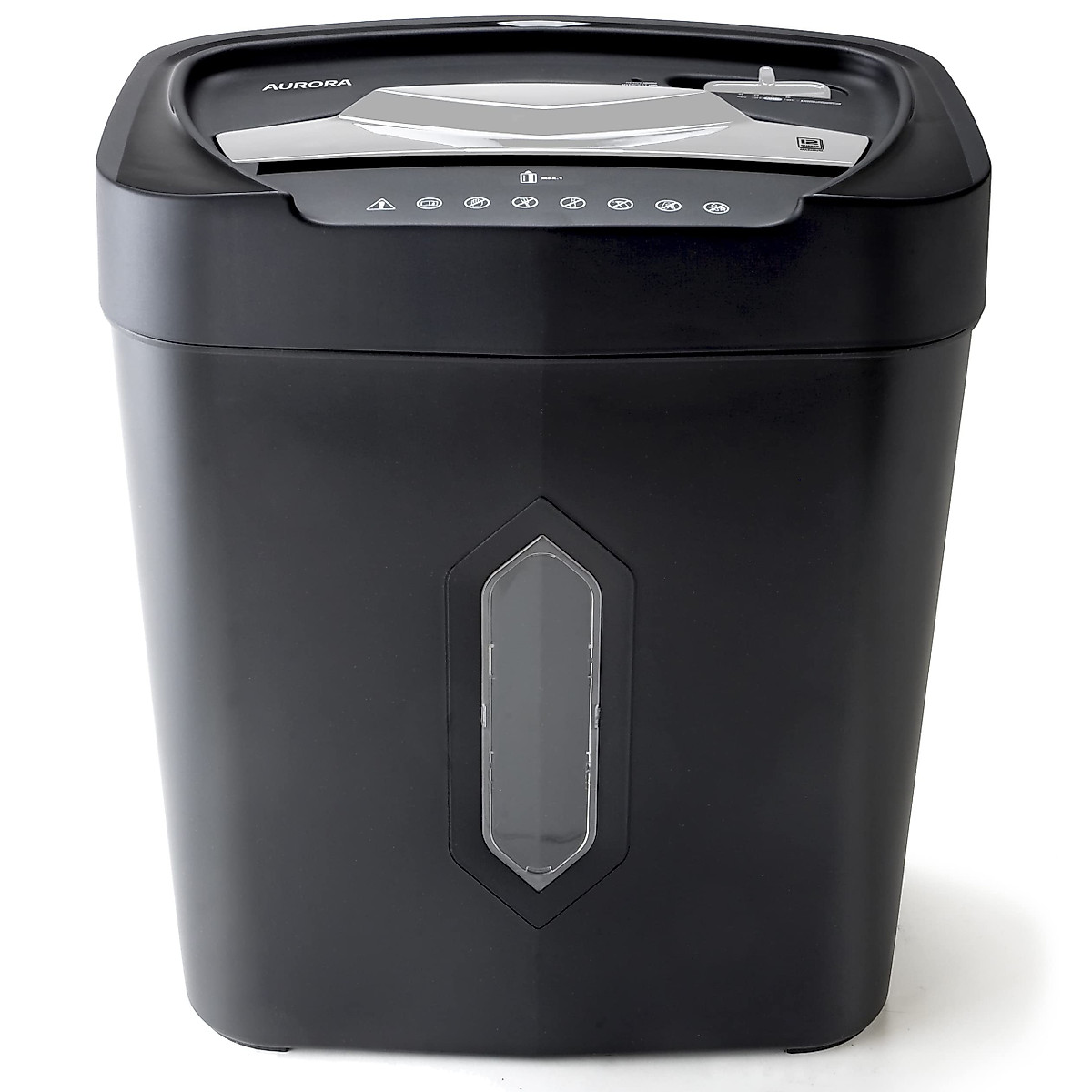 Aurora Anti-Jam 12-Sheet Crosscut Paper and Credit Card Shredder with 5.2-Gallon Wastebasket