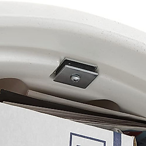 Step2 Town-to-Town XL Post-Mount Mailbox, Weather Resistant, Large Outdoor Mailboxes, Made of Durable Plastic, Easy to Install, USPS T4 Sized Mailbox, Flag Included, Classic White