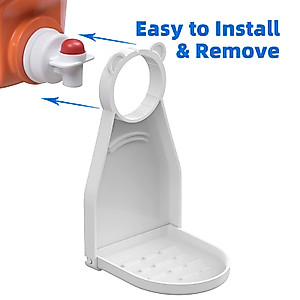 Laundry Detergent Cup Holder [2 Pack] Detergent Drip Catcher for Laundry Room Organizer. No More Mess or Leaks