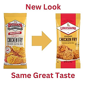 Louisiana Seasoned Crispy CHICKEN FRY Batter 9oz (Pack of 3)