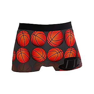 Funny Basketball Boxer Briefs for Men, Men's Comfortable Underwear