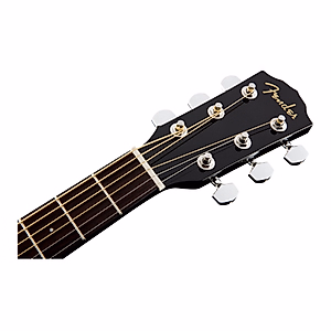 Fender CC-60SCE Concert Cutaway Acoustic Guitar, with 2-Year Warranty, Black