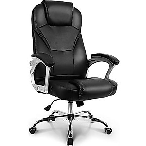 neo chair Office Chair Computer Desk Chair Gaming - Ergonomic High Back Cushion Lumbar Support with Wheels Comfortable Black Leather Racing Seat Adjustable Swivel Rolling Home Executive…