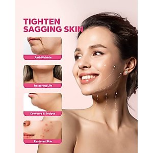 FairyFace V Line Lifting Mask, 5 Count Double Chin Reducer, Lifting Hydrogel Collagen Mask with Aloe Vera and Seaweed, Hydrating and Anti-aging, Creating a V-shaped Face Full of Vitality