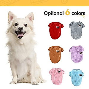 Sheripet Puppy Clothes, Soft Puppy Sweaters for Small Dogs Girl Boy, Warm Pet Sweater for Puppy Girl or Boy, Pet Cold Weather Clothes Outfit for Dogs or Cats, Size M