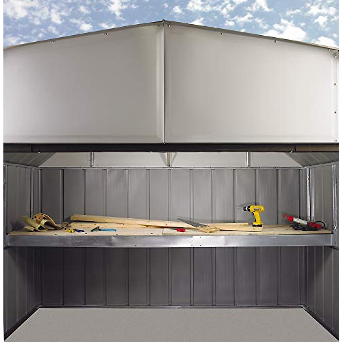 Arrow Shed AT101 Shed, Attic, and Workbench Organization Shelf Frame Kit, Multi