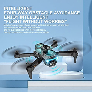 Tyranitar Mini Drone with 1080P Dual HD Camera, 2023 Upgradded RC Quadcopter FPV Camera Foldable Drone Toys Gift for Adults and Kids, One Key Start Speed Adjustment, 360° Altitude Hold Mode