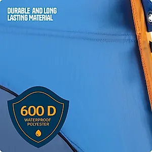 Alpcour Portable Pop Up Tent – Privacy Tent for Portable Toilet, Shower and Changing Room for Camping and Outdoors – Spacious, Extra Tall and Waterproof with Utility Accessories - Sturdy and Easy Fold