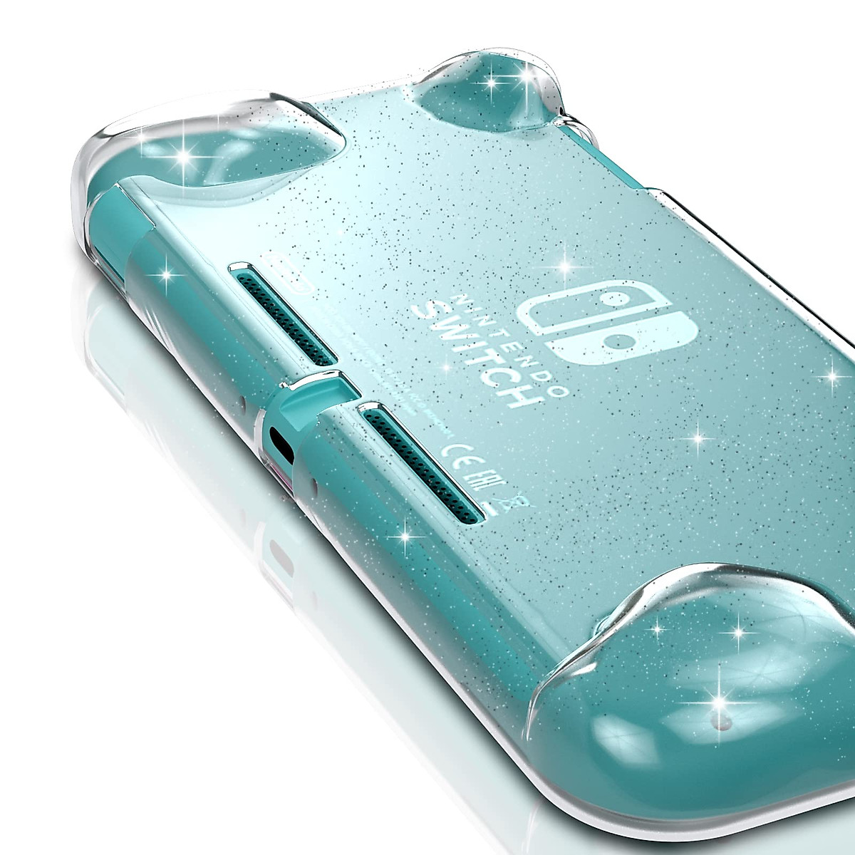 Switch lite Glitter Case, Comfortable Switch lite Grip Case, Soft and Durable Switch lite TPU Case