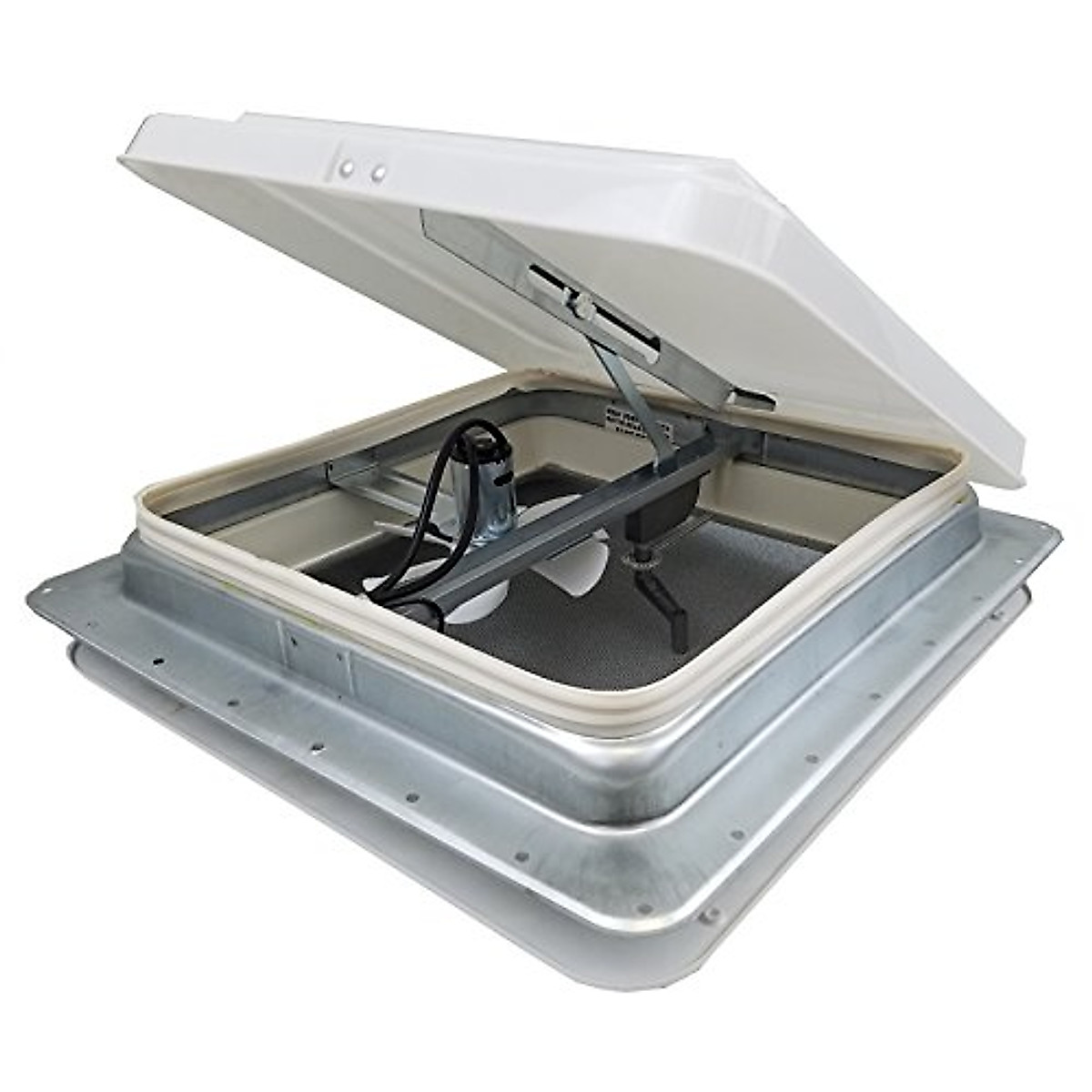 HENG'S 14" RV CAMPER TRAILER UNIVERSAL WHITE ROOF VENT 12V FAN 71112A