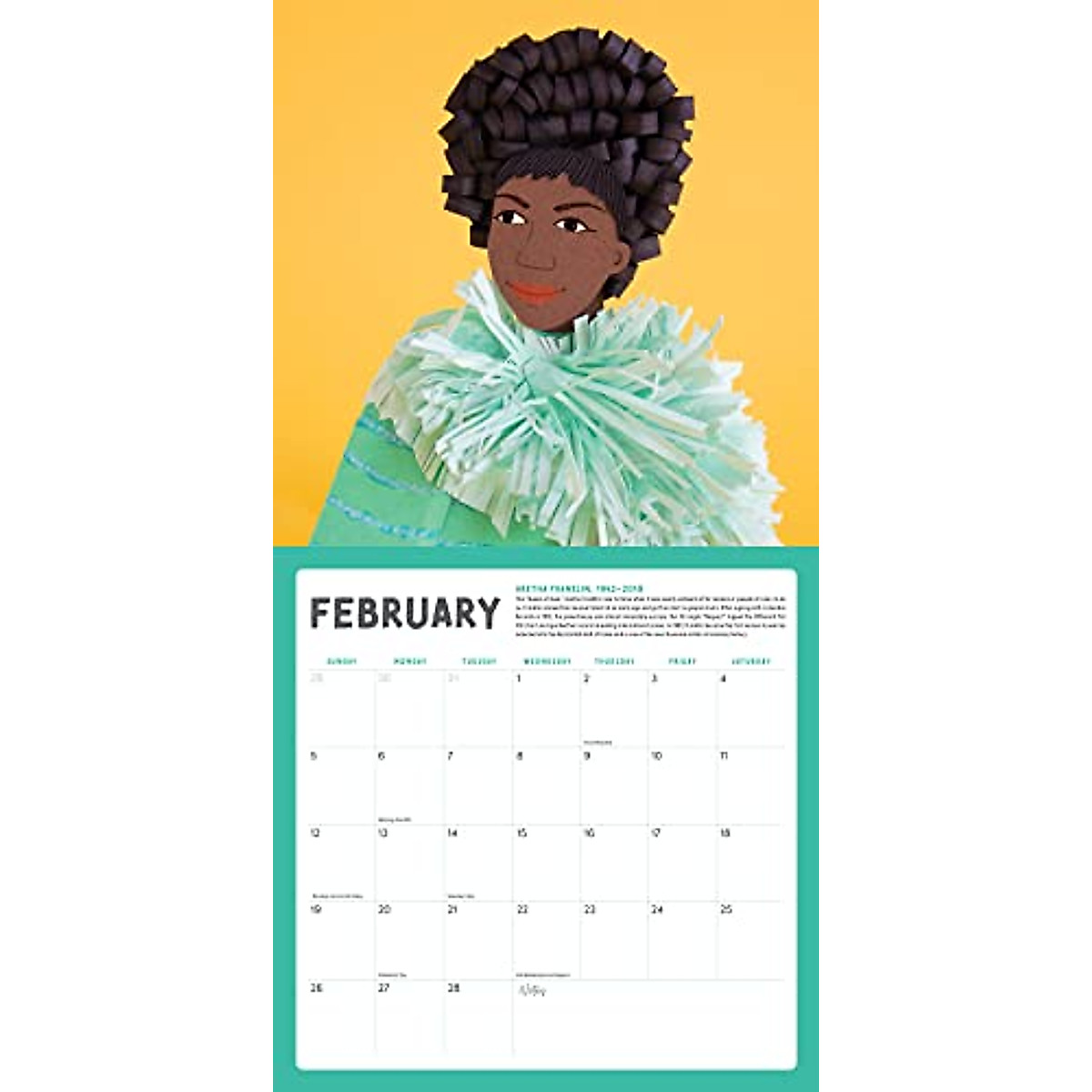 2023 Women Who Broke Glass Ceilings Wall Calendar: 12 Legendary Women Who Always Persisted and Fought Their Way to the Top (Monthly Art Calendar thru Dec. 2023, Inspirational Gift)