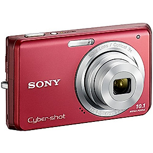 Sony Cybershot DSC-W180 10.1MP Digital Camera with 3x SteadyShot Stabilized Zoom and 2.7-inch LCD (Red)