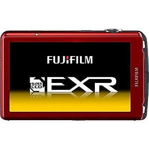 Fujifilm FinePix Z700EXR 12 MP Super CCD EXR Digital Camera with 5x Optical Zoom and 3.5-Inch Touch-Screen LCD (Red)
