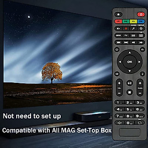 Amiroko Replaced Remote Control for All MAG IPTV Set-Top Box, Compatible with All MAG Series Box