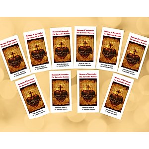 10Pack Novena of Surrender to the Will of God Trifold Holy Card
