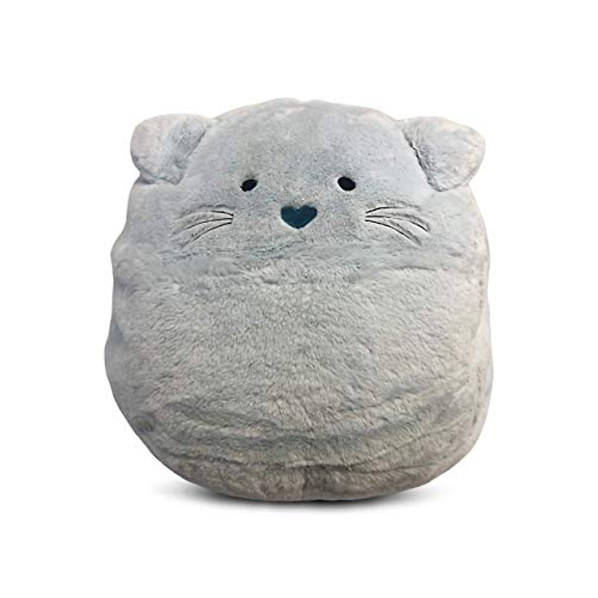 Heritage Kids Fur Kitty Critter Bean Bag Chair, Grey