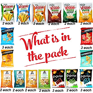 Niro Assortment | Chips Snack Pack | Pop chips, Popcorners, Quaker, and Straw & Puffs | 40 Packs
