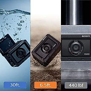 Sony Cyber-Shot RX0 II 15.3MP Ultra-Compact Camera Bundle with 128 GB MicroSDXC UHS-I Memory Card and Shooting Grip and Tripod