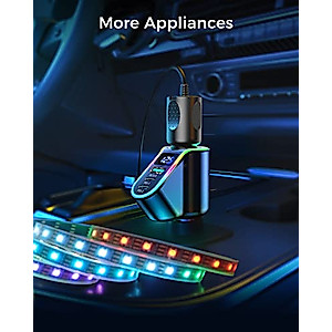 Cigarette Lighter Splitter, 150W 4 in 1 Cigarette Lighter USB Charger 12V Car Charger Adapter, PD3.0 & QC3.0 30W Super Fast USB C Car Charger Compatible with iPhone14 Pro Max/Pro/Samsung/GPS/Dash Cam