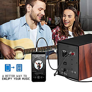 RCA Cable 6Ft, 3.5mm Male to 2RCA Male Stereo Audio Adapter Cable Nylon Braided AUX RCA Y Cord for Smartphones, MP3, Tablets, Speakers, HDTV and More(6Ft/2M)