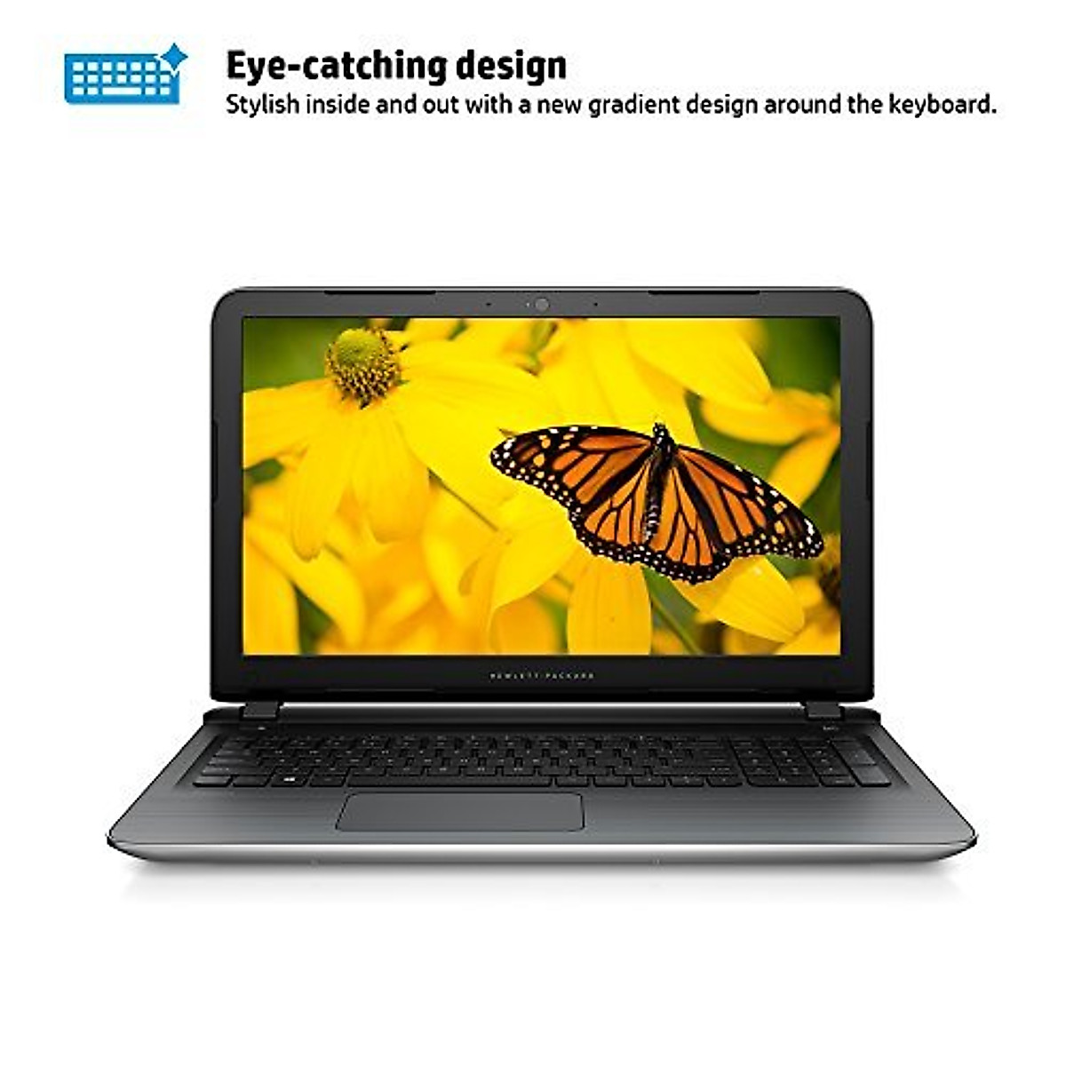 2016 HP Pavilion 15.6" Full HD High Performance Laptop, Intel Core i5-6200U Processor, 6GB RAM, 1TB HDD, 7.5-hour Battery Life, DVD+/-RW, Webcam, WIFI, HDMI, Windows 10