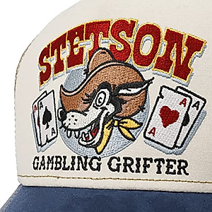 Stetson Gambling Grifter Trucker Cap Men Beige One Size