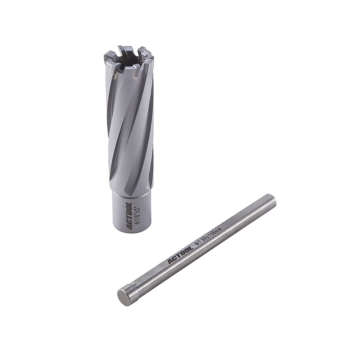 ACTOOL 7/8'' Diameter x 2'' Depth of Cut Carbide Tipped TCT ANNULAR Cutter with 3/4'' Weldon Shank