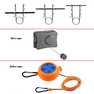 WaWacomp 20Pcs Clothesline Windproof Clips/Clothespins/Stainless Steel Fixed Snaps/Metal Clothespins, Clothesline Accessories for Drying Clothes to Prevent Them from Gathering.(Small+Large)