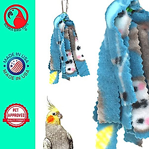 1618 Mini Fluff Bonka Bird Toys Colorful Cuddly Soft Small Parrot Parrotlet Quaker Budgie Finch Dove
