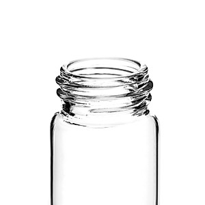QWORK Glass Vials, 20 ml (0.7 oz), 20 Pieces Clear Glass Sample Vials for Liquid, Mini Empty Vial with Screw Cap