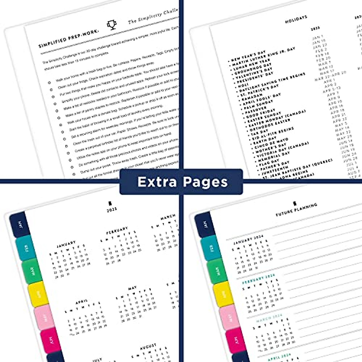 AT-A-GLANCE 2023 Weekly & Monthly Planner, Simplified by Emily Ley, 5-1/2" x 8-1/2", Small, Blush Basketweave (EL93-200)