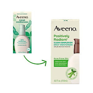 AVEENO Active Naturals Clear Complexion Daily Moisturizer 4 oz (2 Pack)#