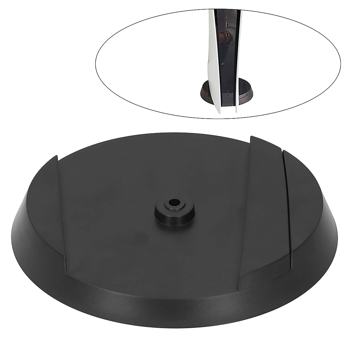 Game Console Holder, Storage Accessory 2 in 1 PS5 Base for CD‑ROM Version and Digital Version