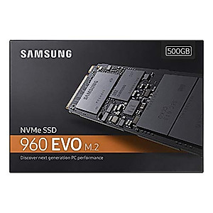 Samsung 960 EVO 500GB Solid State Drive (MZ-V6E500BW) m.2 NVMe,Hybrid Drive