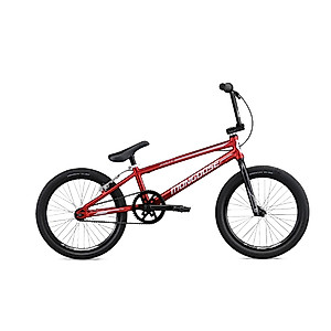 Mongoose Title Pro XXL BMX Race Bike with 20-Inch Wheels in Red for Beginner or Returning Riders, Featuring Lightweight Tectonic T1 Aluminum Frame and Internal Cable Routing