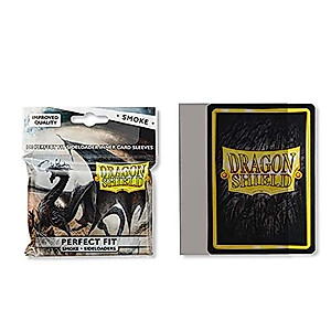 2 Packs Dragon Shield Inner Sleeve Sideloader Smoke Standard Size 100 ct Card Sleeves Individual Pack