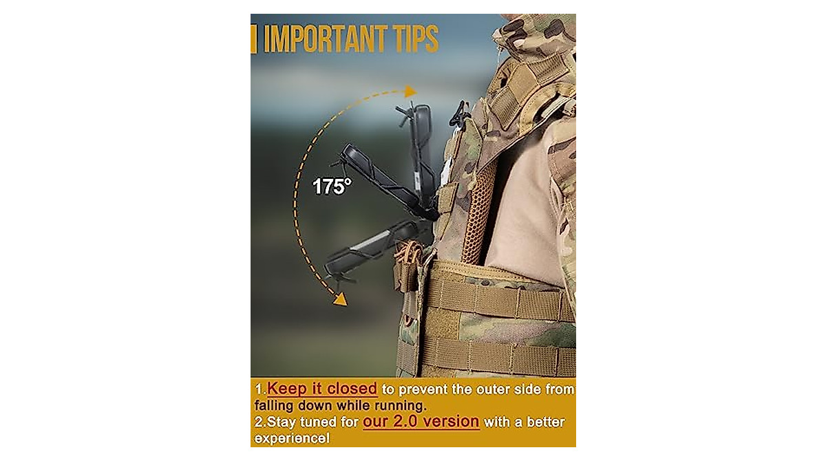 OneTigris Tactical Vest Phone Holder - Universal Chest Mount for 4.7-6. ...